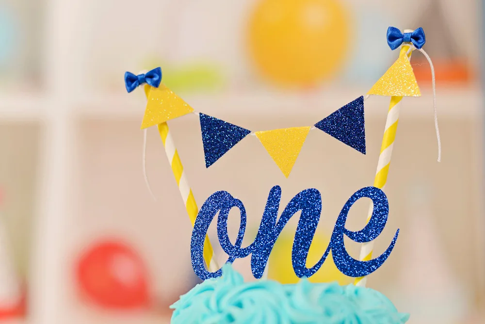 Mavi-ocuk-Banner-kek-Topper-1-ya-ndaki-pasta-Topper-ilk-do-um-g-n ...