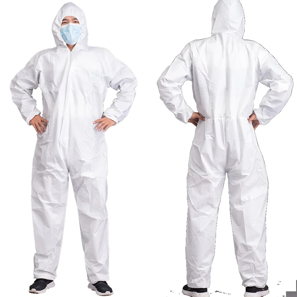 Disposable-Breathable-Dustproof-Water-Oil-Resistant-Work-Safety-Overall ...