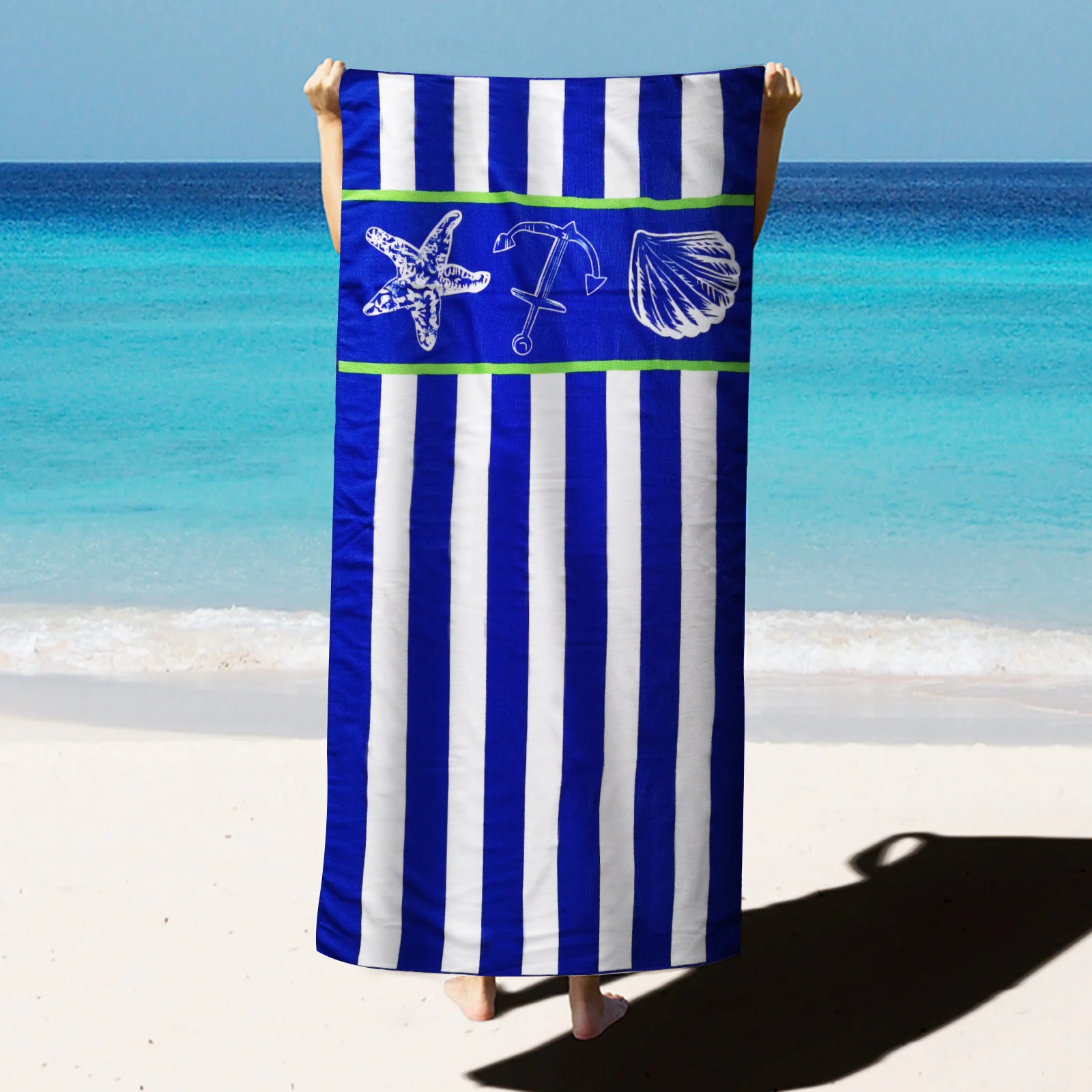 MUTAO-Toalla-de-playa-estampada-de-microfibra-toalla-suave-absorbente ...