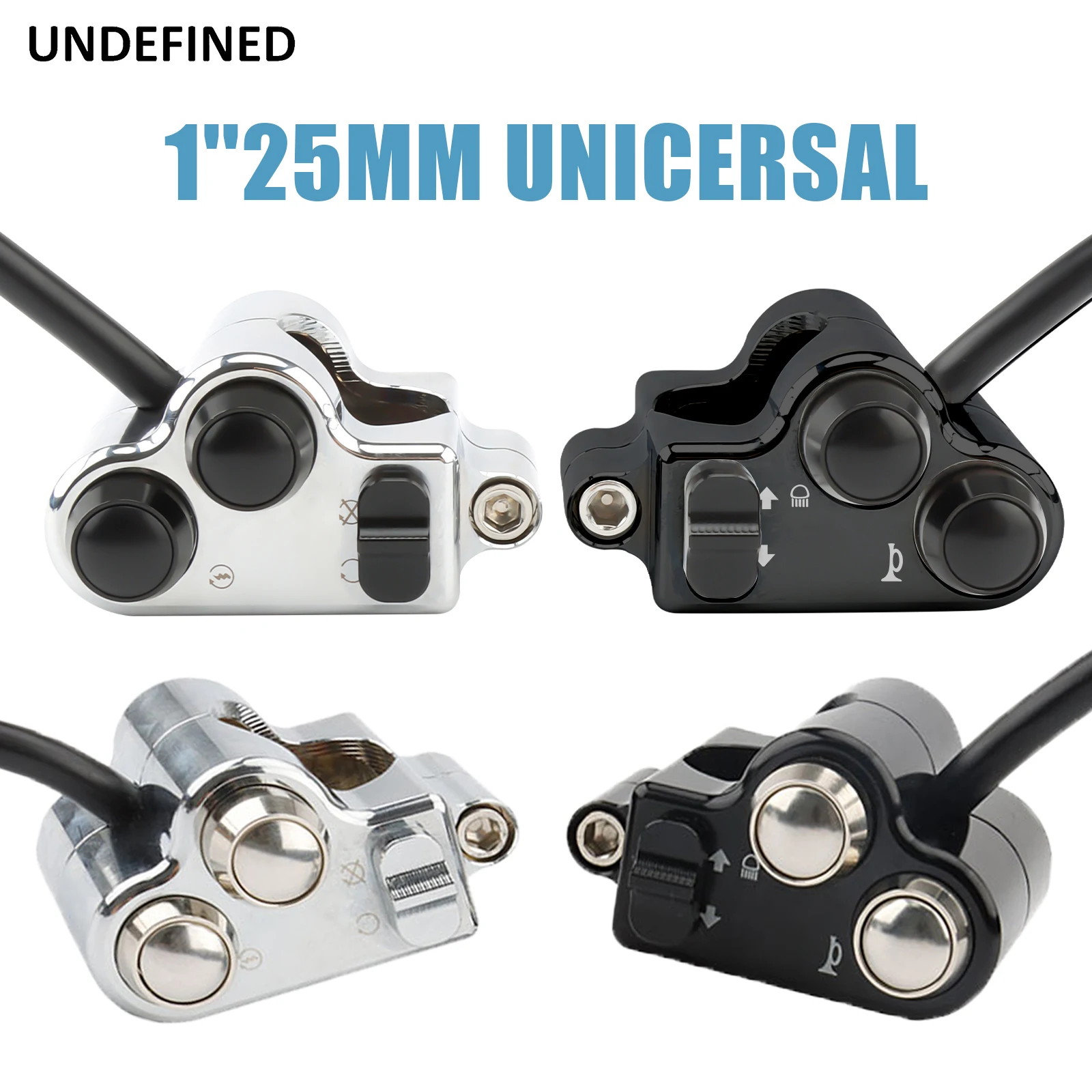 1-25mm-Motorcycle-Handlebar-Control-Switch-For-Harley-Yamaha-Honda ...