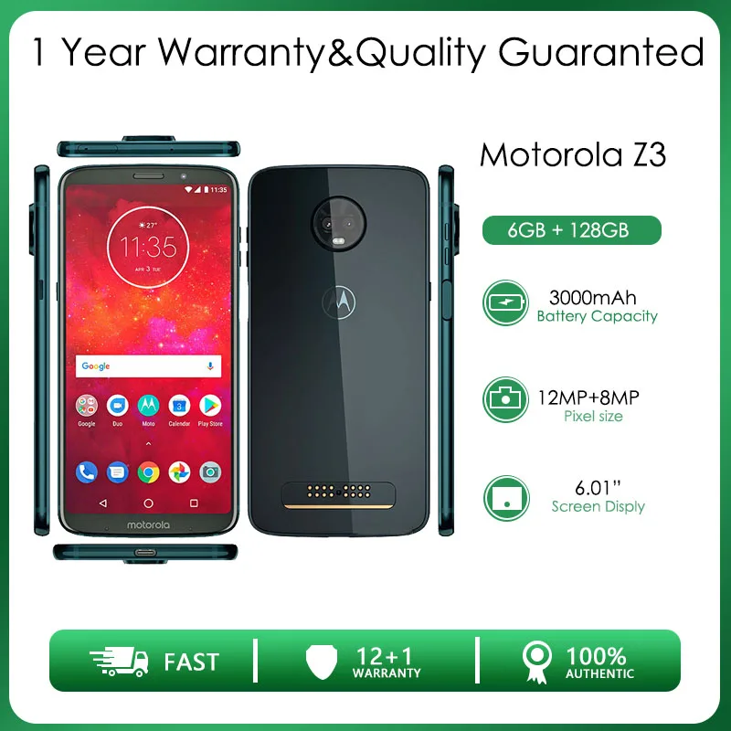 Motorola z3 play XT1929 17 remodelado original xt1929 android 4gb 64gb ...