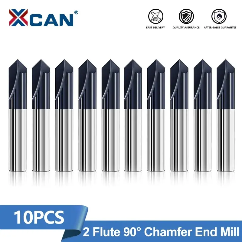 XCAN-Chamfer-End-Mill-90-Degrees-6mm-2-Flute-Chamfer-Cutter-Chamfer ...