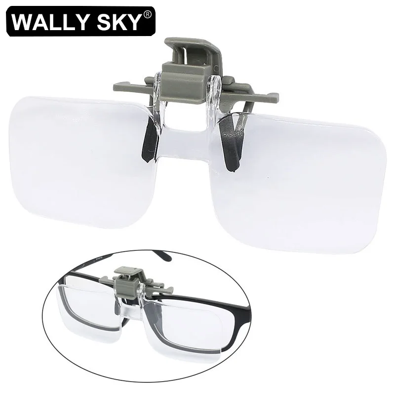 2X Magnifier Light-weight Magnifying Glasses with Clip Loupe for ...