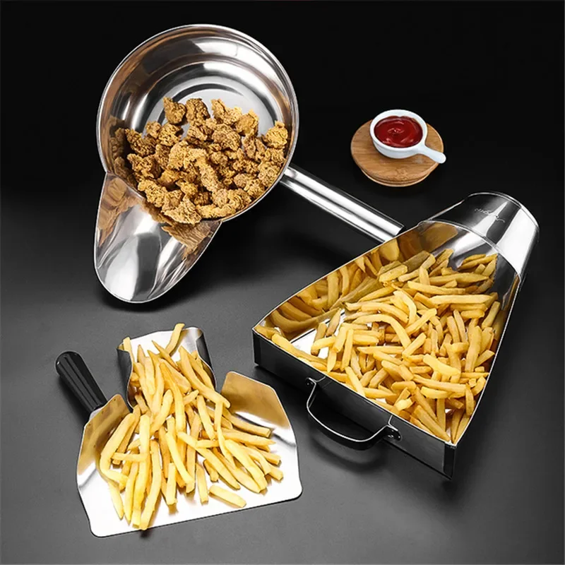 304-Stainless-Steel-French-Fries-basket-package-pack-Funnel-Fast-Food ...
