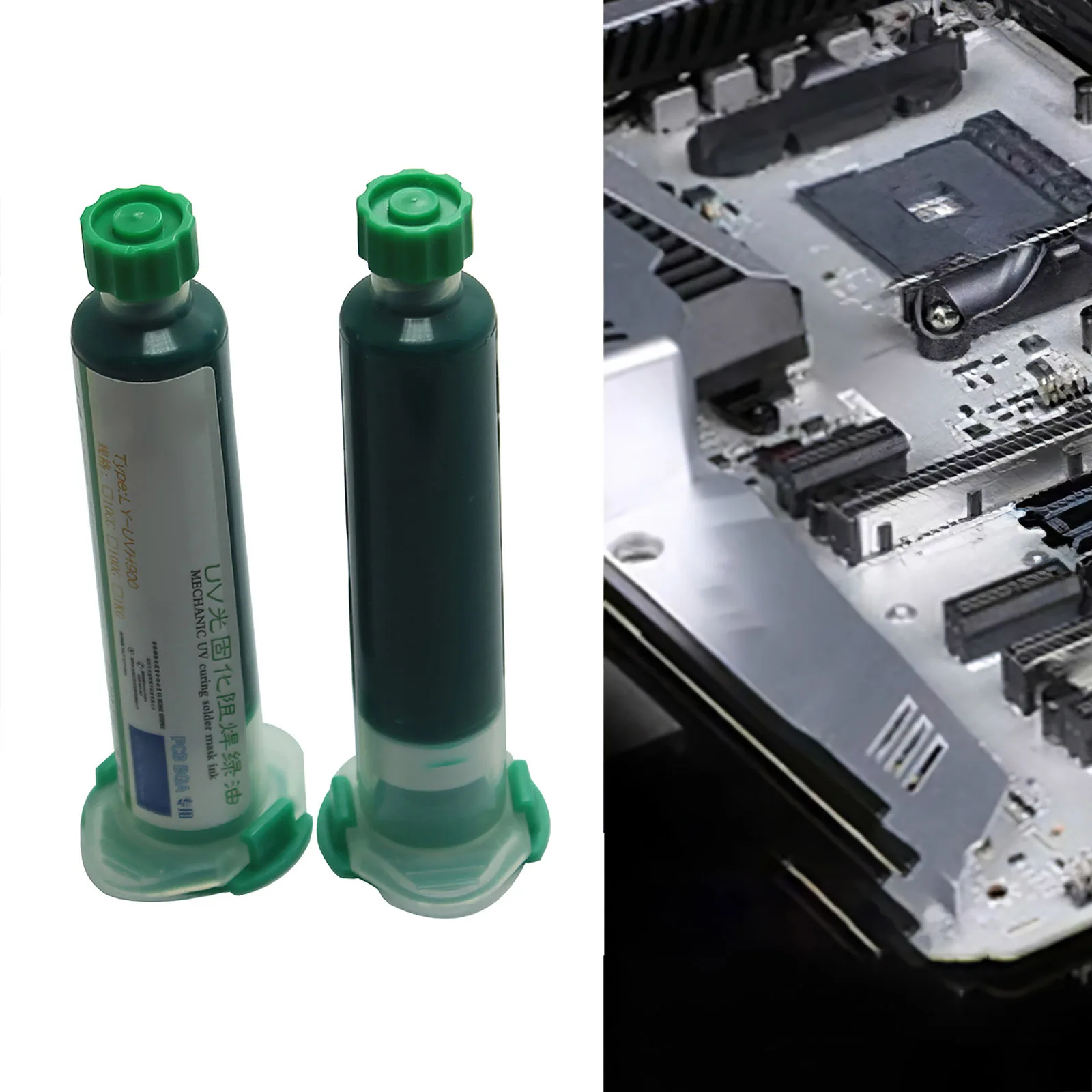 Pintura Curable UV de 10mL, práctica PCB, resistente a la soldadura ...
