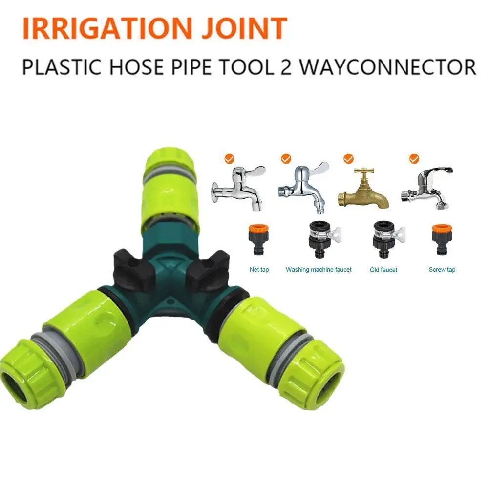 Y-shaped-Hose-Connector-Garden-Irrigation-Water-Splitter-3-Way-Water ...