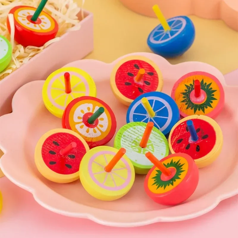 1Pc-Multicolor-Fruits-Wooden-Gyro-Spinning-Top-Educational-Relief ...