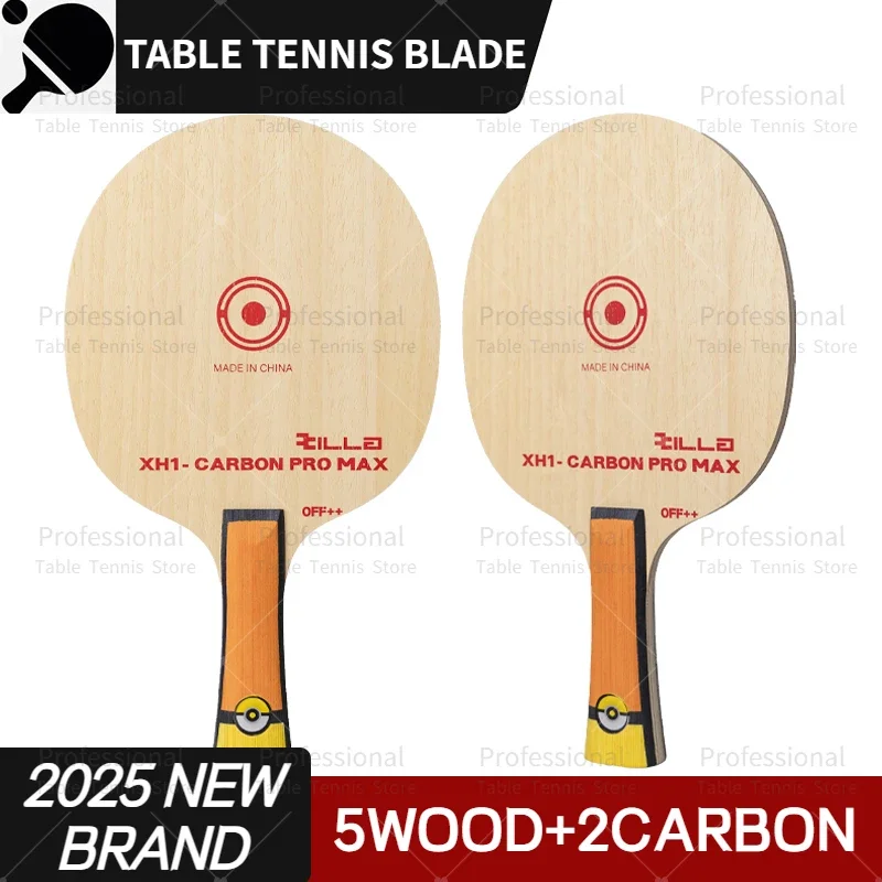2025 New Brand Table Tennis Blade 5 Wood + 2 Carbon OFF++ Training Ping ...