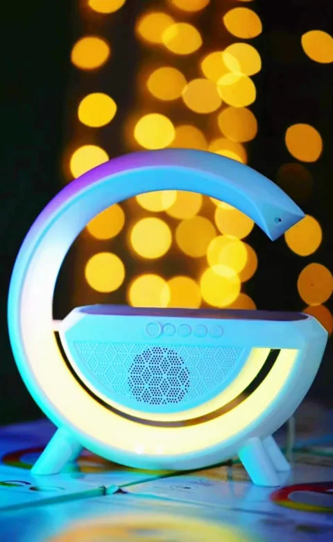 G Shaped LED Lamp | 3-in-1 Smart Lamp with Bluetooth Speaker & Wireless ...