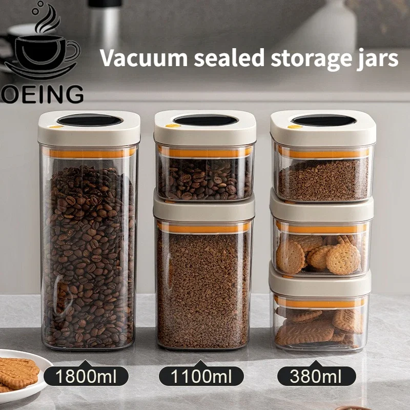 Coffee-Bean-Vacuum-Sealed-Tank-380-1100-1800ML-Stainless-Steel-Grain ...