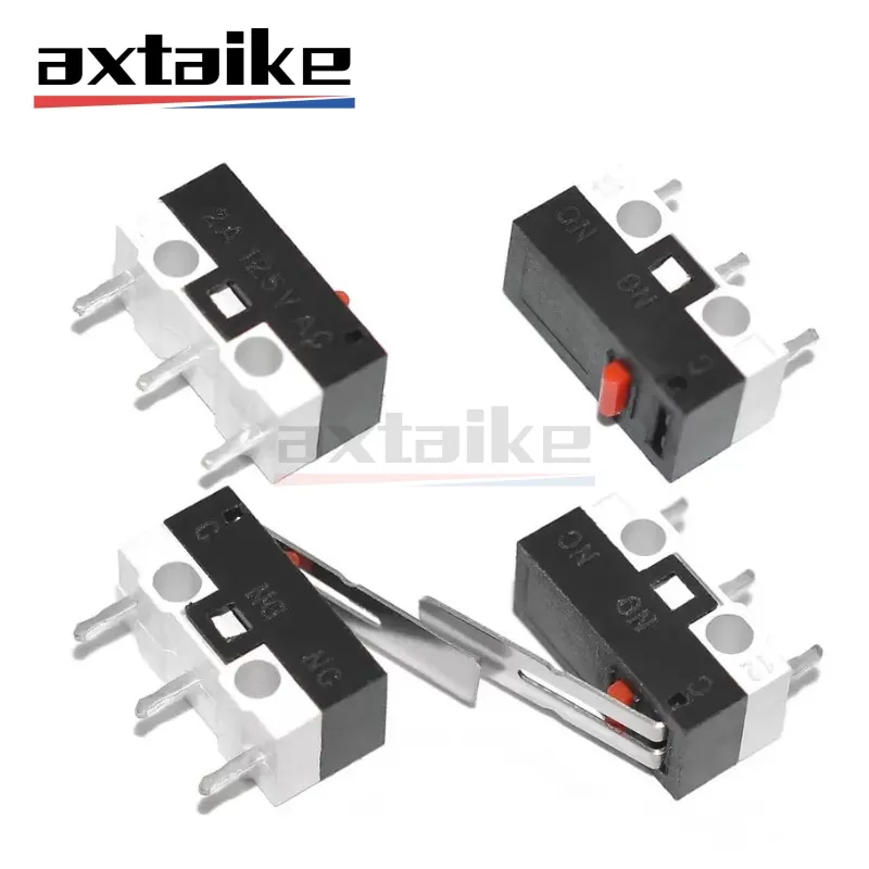 20pcs Limit Switch Push Button Switch 1a 125v Ac Mouse Switch 3pins ...