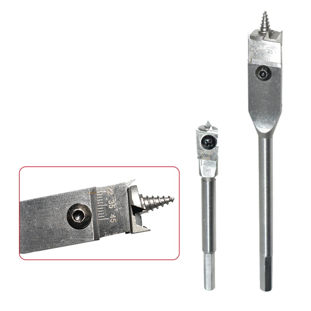 2pcs-15-45mm-22-75mm-Adjustable-Spade-Bit-Tool-Flat-Woodworking-Drill ...