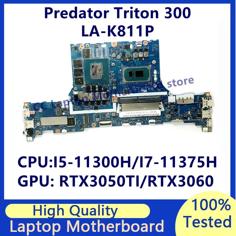 LA-K811P Mainboard For Acer Predator Triton 300 Laptop Motherboard With ...
