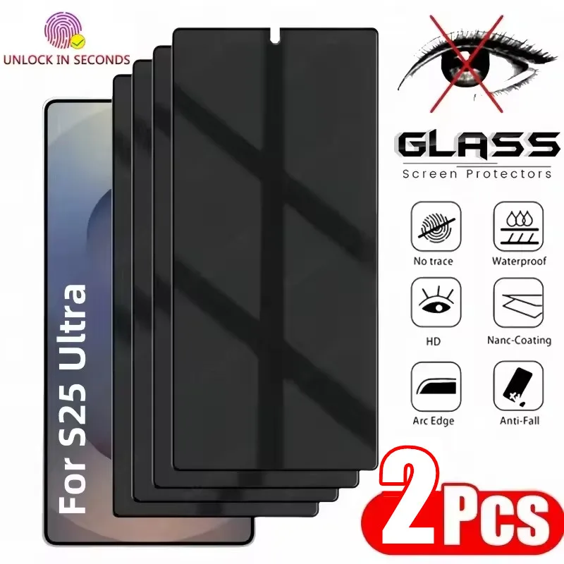 1/2PCS Privacy Tempered Glass for Samsung Galaxy S25 Plus Ultra Anti ...