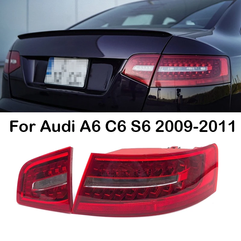 Car-Rear-LED-Tail-Light-Turn-Signal-Brake-Rear-Lamp-For-Audi-A6-C6-S6 ...