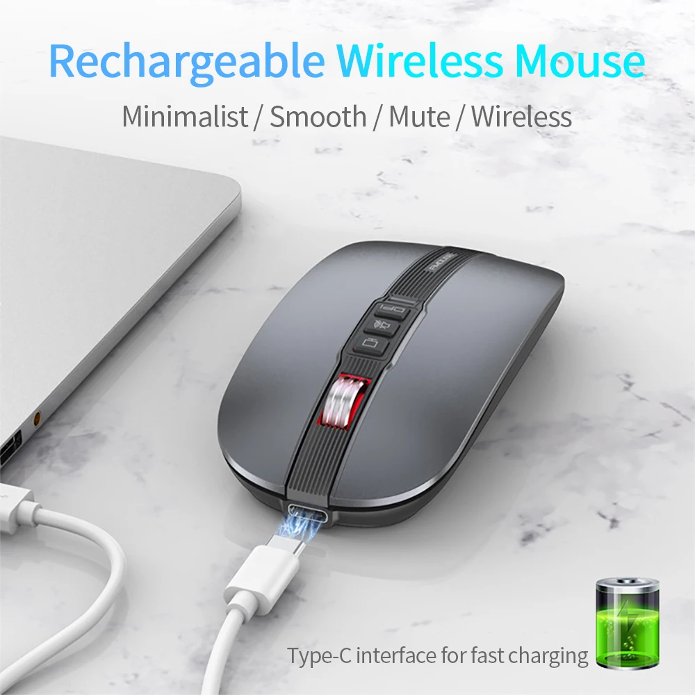 New-M113-USB-2-4G-Bluetooth-Compatible-Wireless-Mouse-Dual-Mode-2400DPI ...