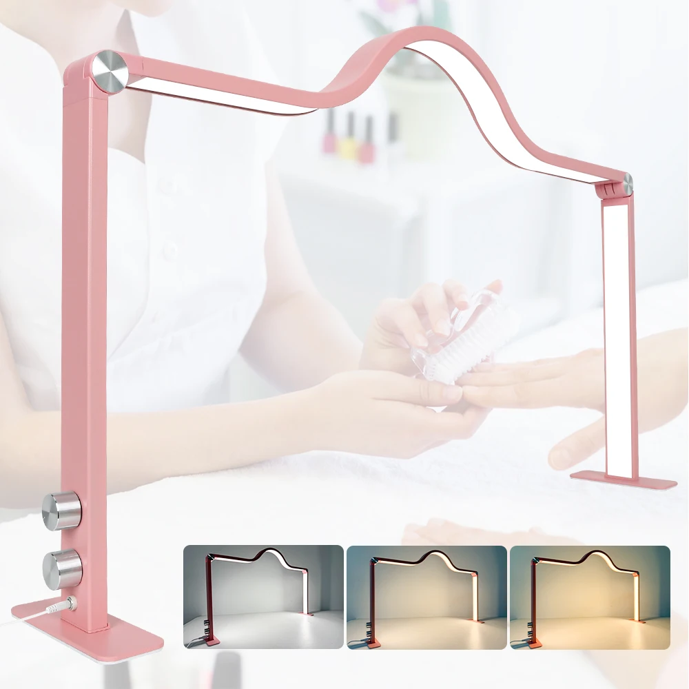 35W Upgraded Half Moon Light 32In Foldable Nail Tech Lamp 3000-6500K ...