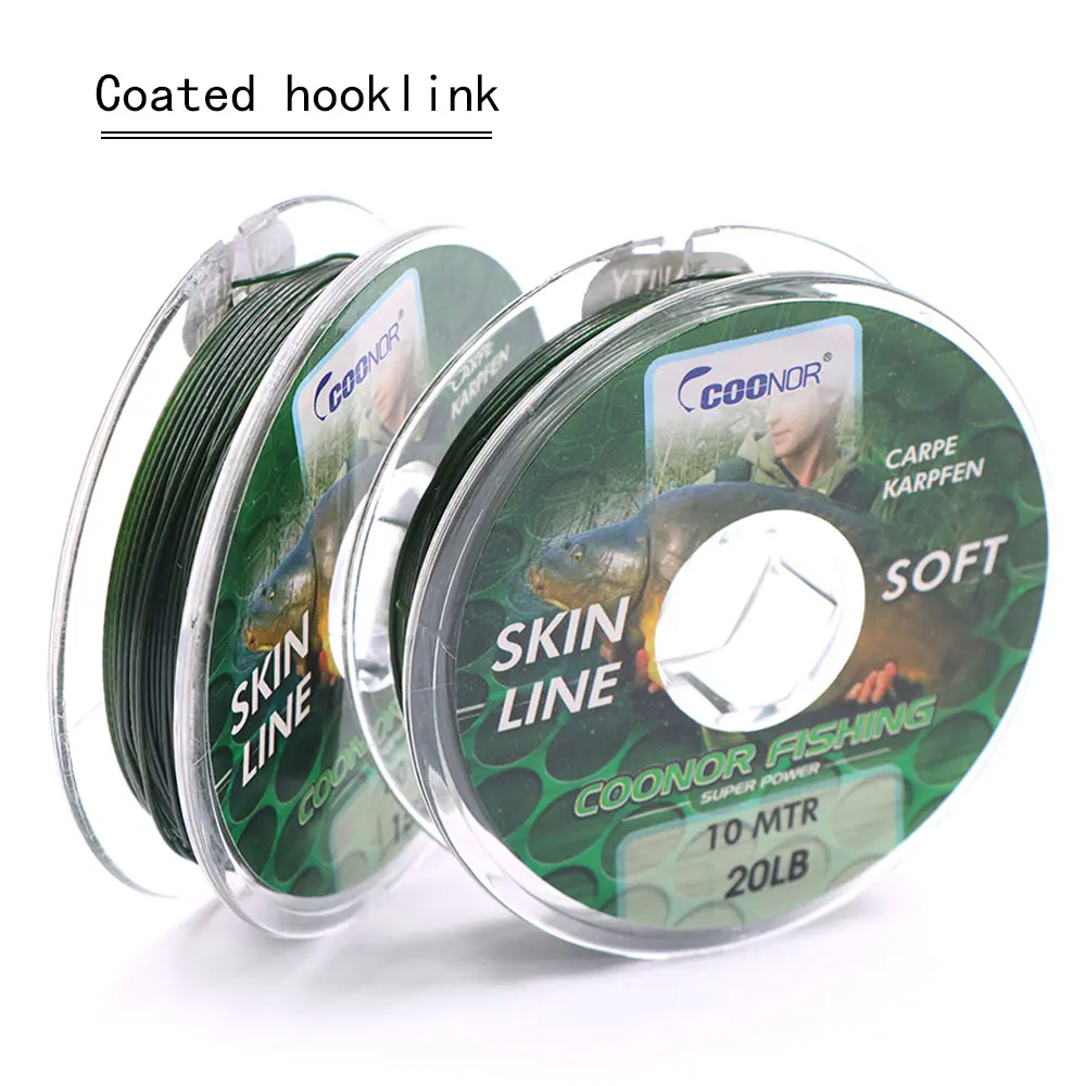 Carp Fishing Braided Coated Line | Sinking Braided Fishing Line - 10m ...