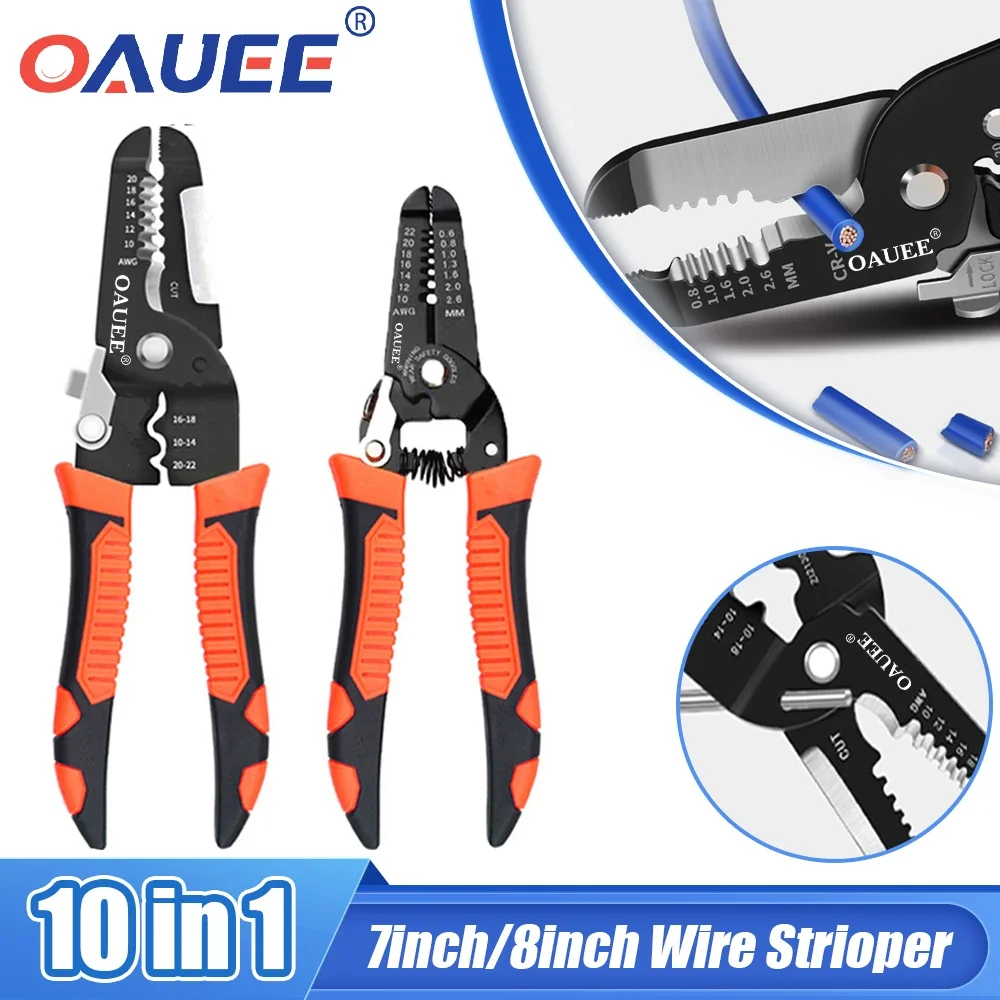 OAUEE-10in1-Wire-Pliers-Stripper-Multifunctional-Electrician-Peeling ...