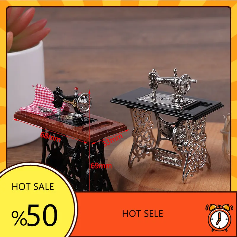 Kids-Mini-Sewing-Machine-Toys-1-12-Dollhouse-Decor-Miniature-Furniture ...