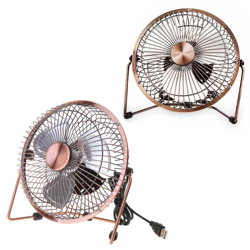 USB-Table-Fan-Desk-Fan-Adjustable-360-Degree-Metal-Quiet-Electric-Fan ...