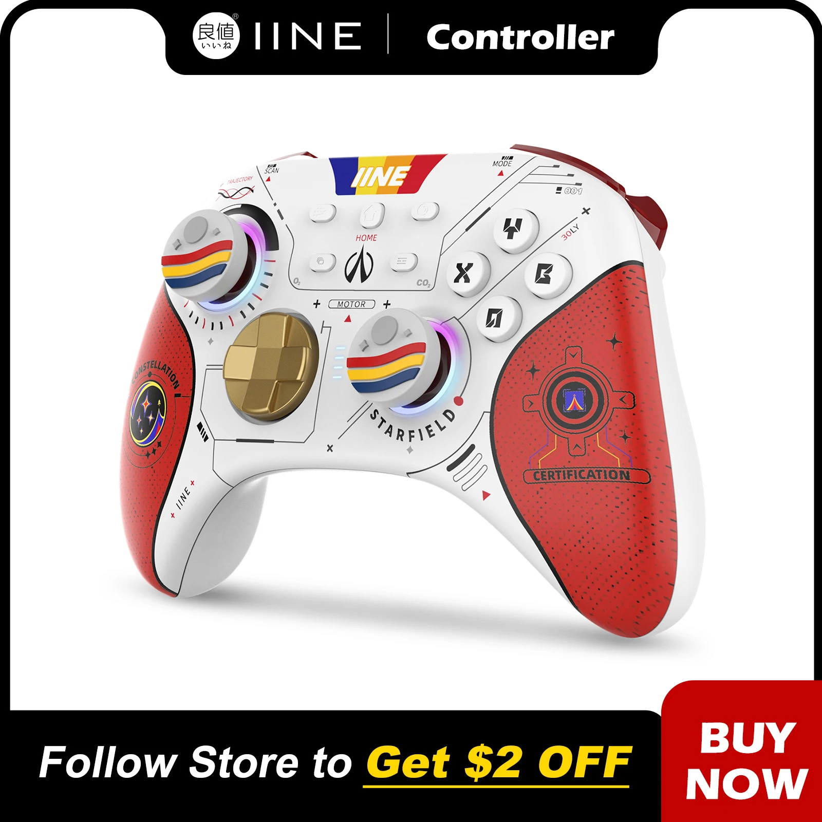 Inine-Star-Field-PC-Hall-Effect-Controller-NFC-Amiibo-Joystick-Receptor ...