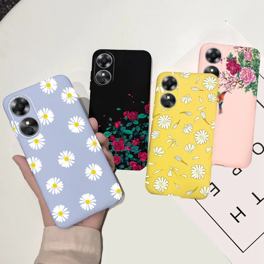 For-Oppo-A17k-A17-Phone-Case-Ultra-Slim-Silicone-Bumper-Case-For ...