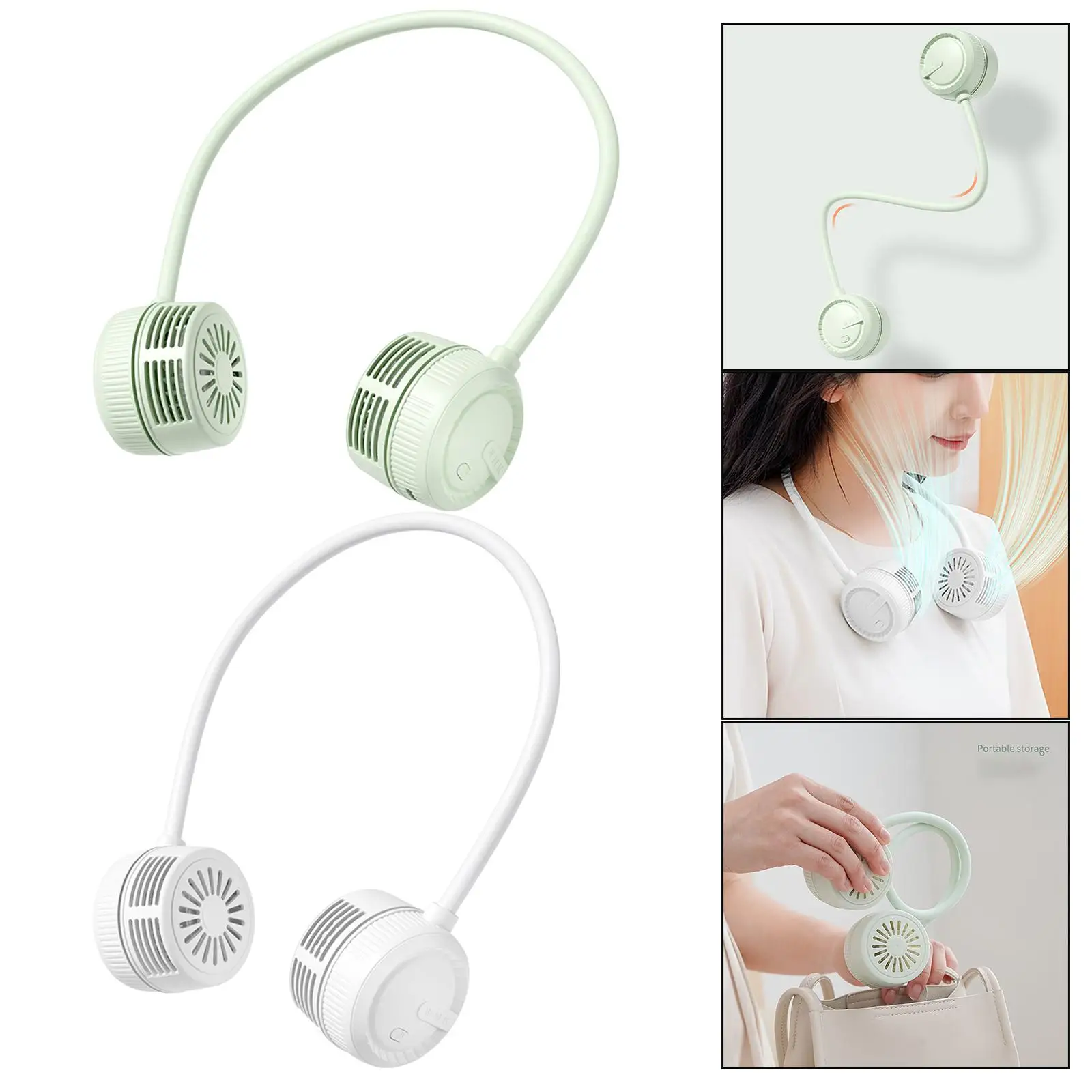 Neck-Hanging-Fan-Foldable-Fan-Low-Noise-Wearable-Portable-Necklace-Fan ...