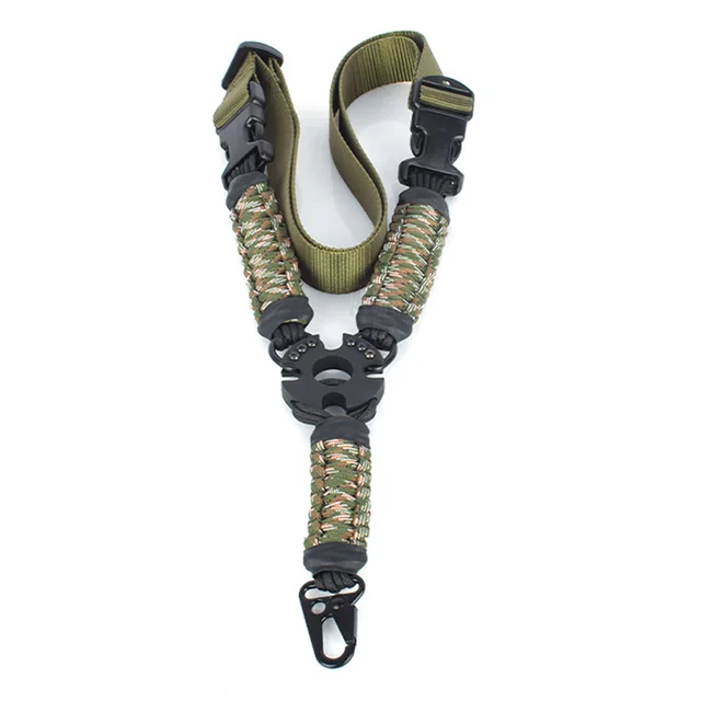 Tactical Vertical Single Point Gun Sling Shoulder Strap With Braided ...