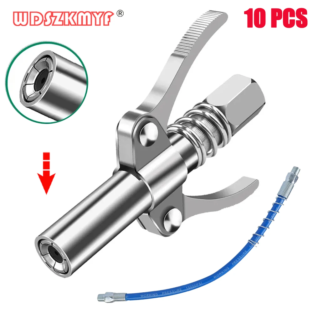 Grease-Gun-Coupler-10000-PSI-NPTI-8-Oil-Pump-Quick-Release-Grease-Tip ...