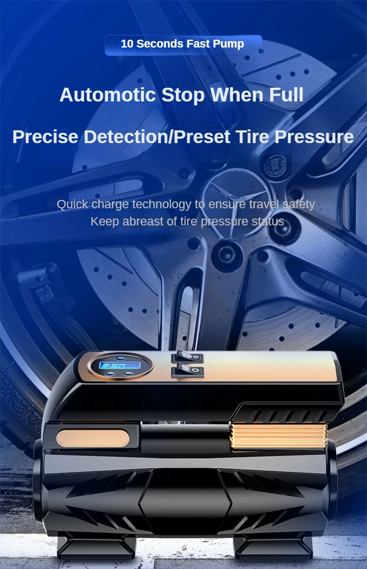 Compresseur auto,Compresseur d'air numérique électrique Portable avec ...