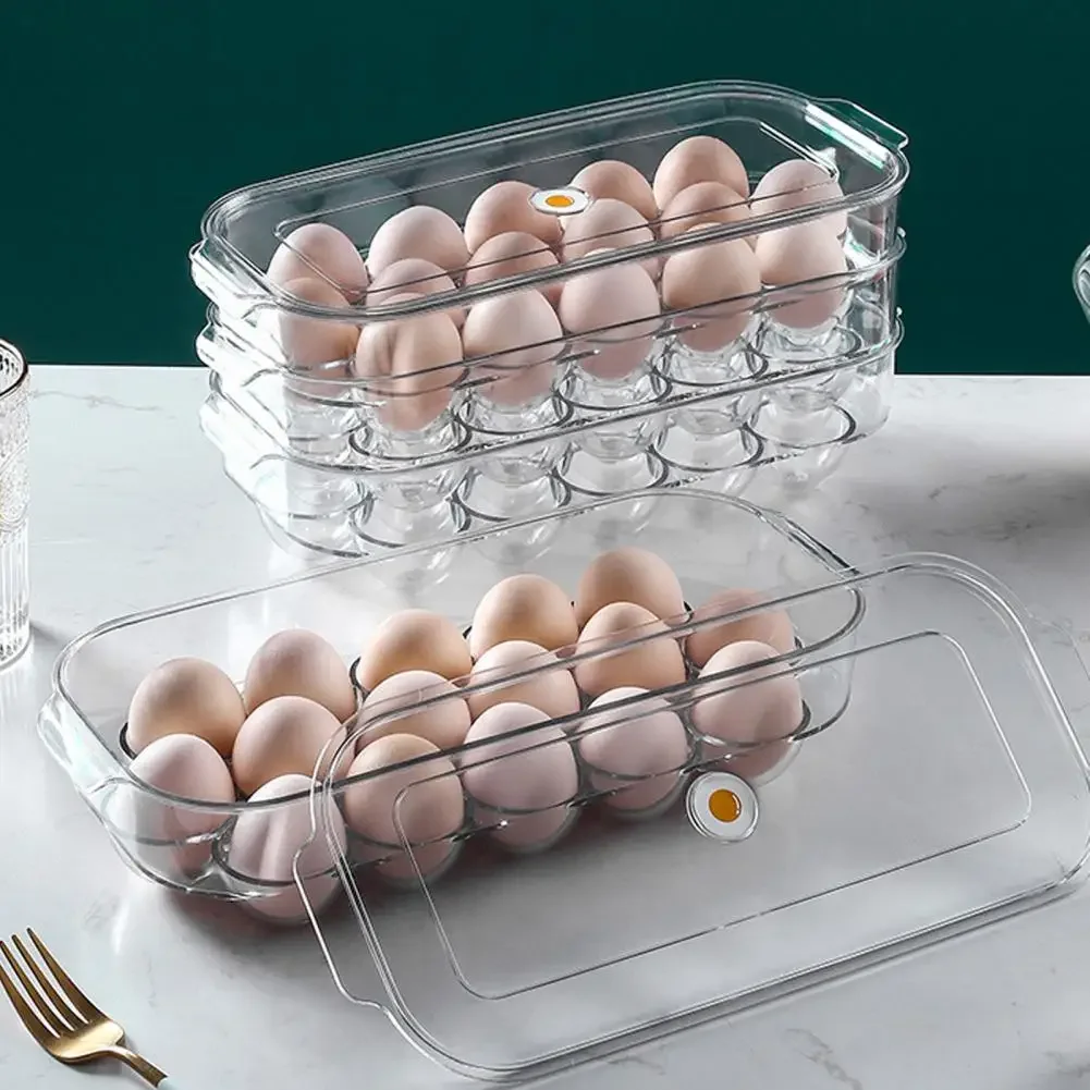 portable-Egg-Organizer-box-with-lid-Stackable-Egg-Storage-Box-Airtight ...
