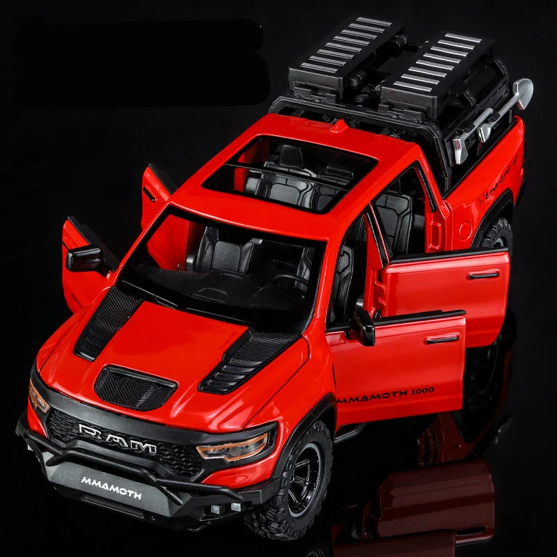1-32-DODGE-Mammoth-1000-TRX-Alloy-Pickup-Car-Model-Diecast-Metal-Off ...