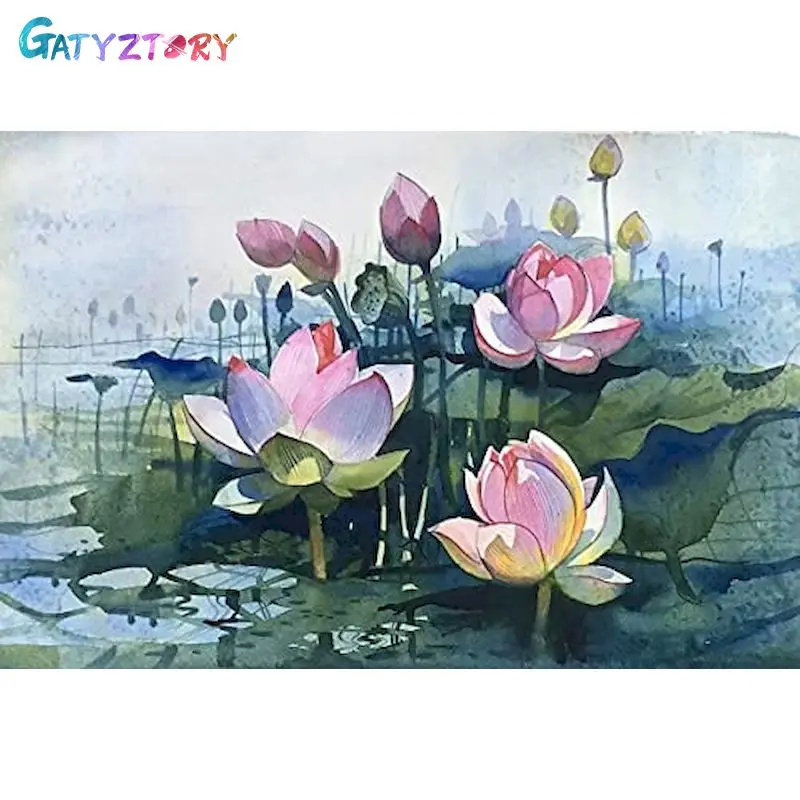 Red Lotus Painting