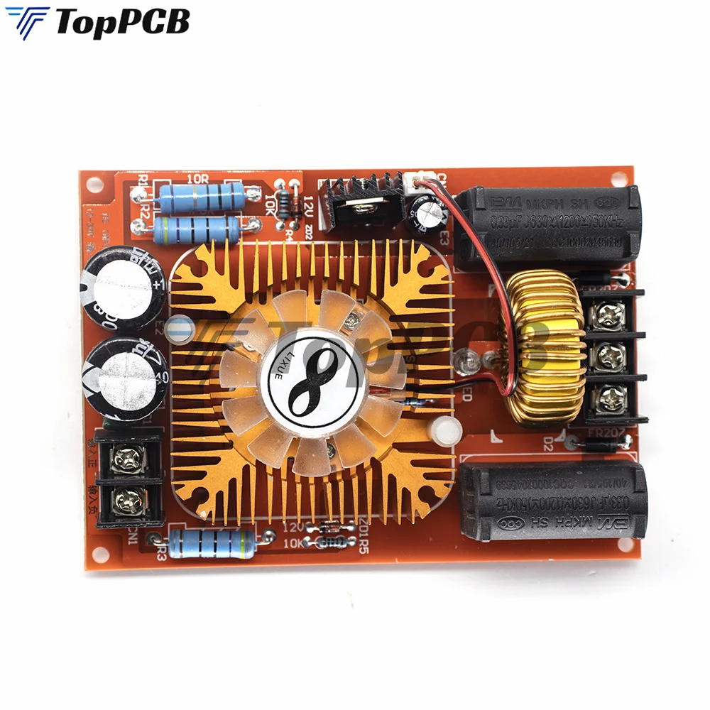 250W-15A-DC12-30V-ZVS-Tesla-Coil-Flyback-Driver-Ignition-Coil-SGTC-Marx ...