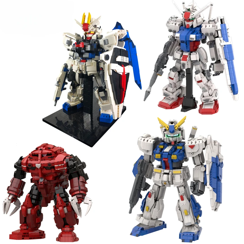 MOC-Japanese-Classic-Anime-Mecha-Robot-Building-Blocks-Assembly-Model ...