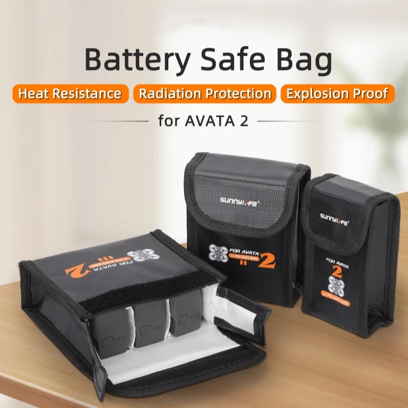 For-Avata-2-Drone-Battery-Explosion-proof-Fireproof-Safety-Storage-Bag ...