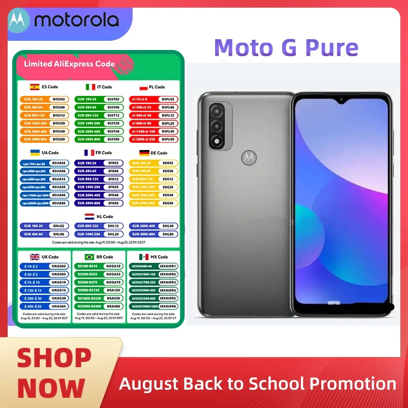 Motorola-Moto-G-Pure-XT2163-4g-SmartPhone-MTK-Helio-G25-6-5-inch-Screen ...