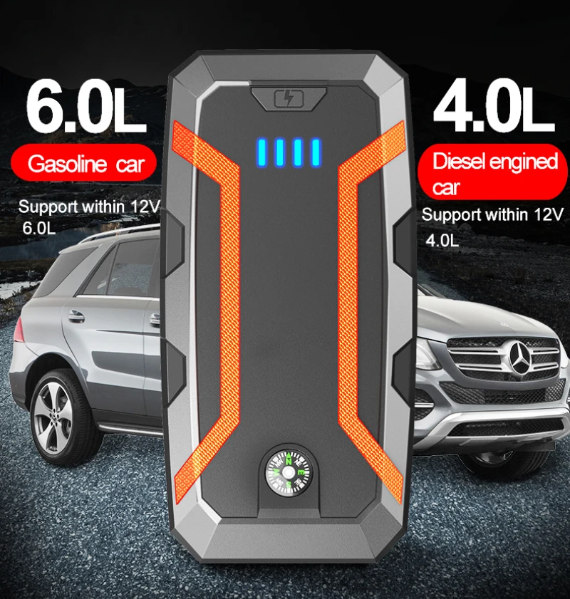 Car Emergency Starter Power Multifunctional Car Battery Power Starter ...