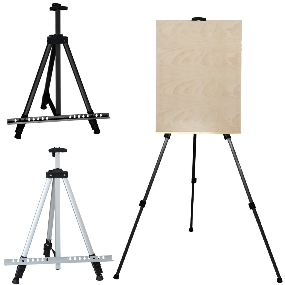 Portable-Adjustable-Metal-Sketch-Easel-Stand-Foldable-Travel-Easel ...