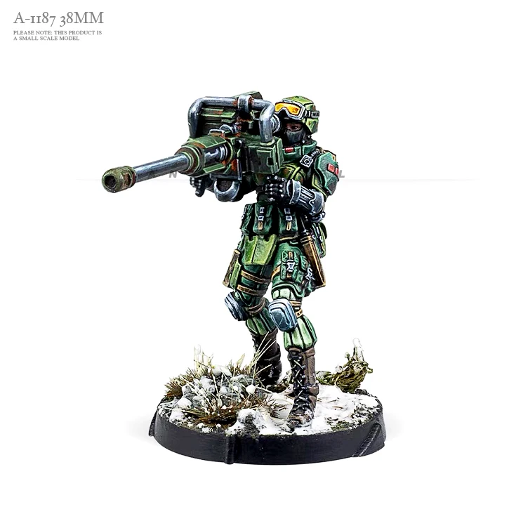 38MM Resin figure model kits DIY toy colorless and self-assembled A-1187