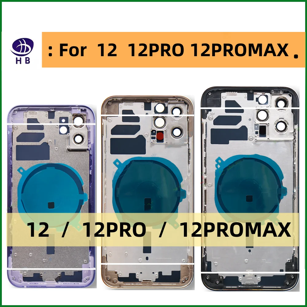 Carcasa-trasera-para-iPhone-12-12Pro-12pro-Max-cubierta-de-bater-a ...