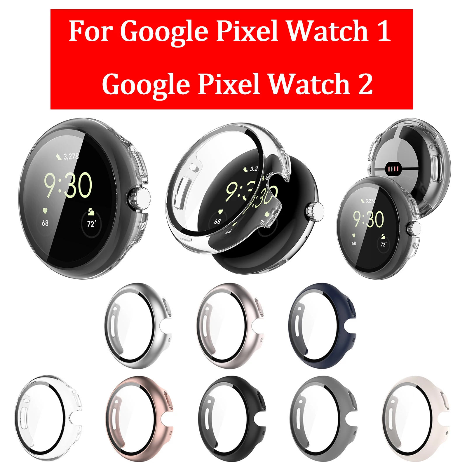 Funda-protectora-dura-para-Google-Pixel-watch-1-2-funda-protectora-para ...