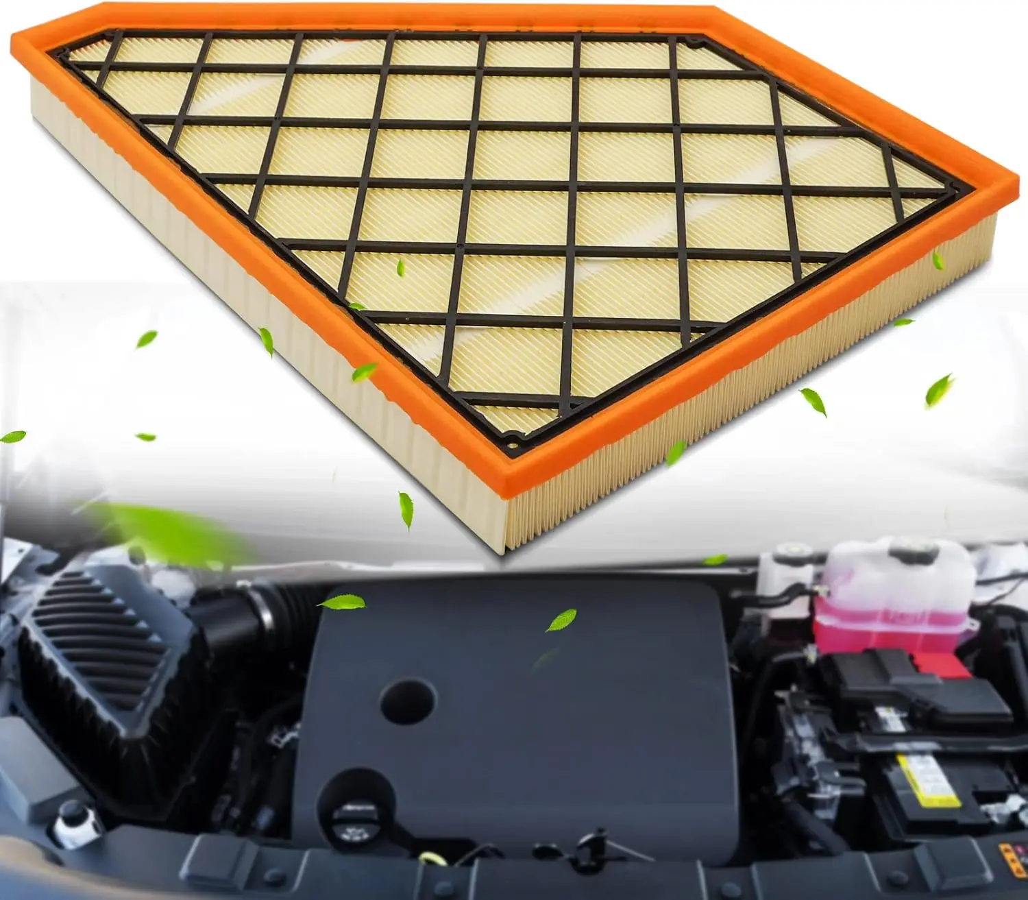 Car Engine Air Filter Kit for 2017-2022 GMC Acadia / 2018-2022 Buick ...