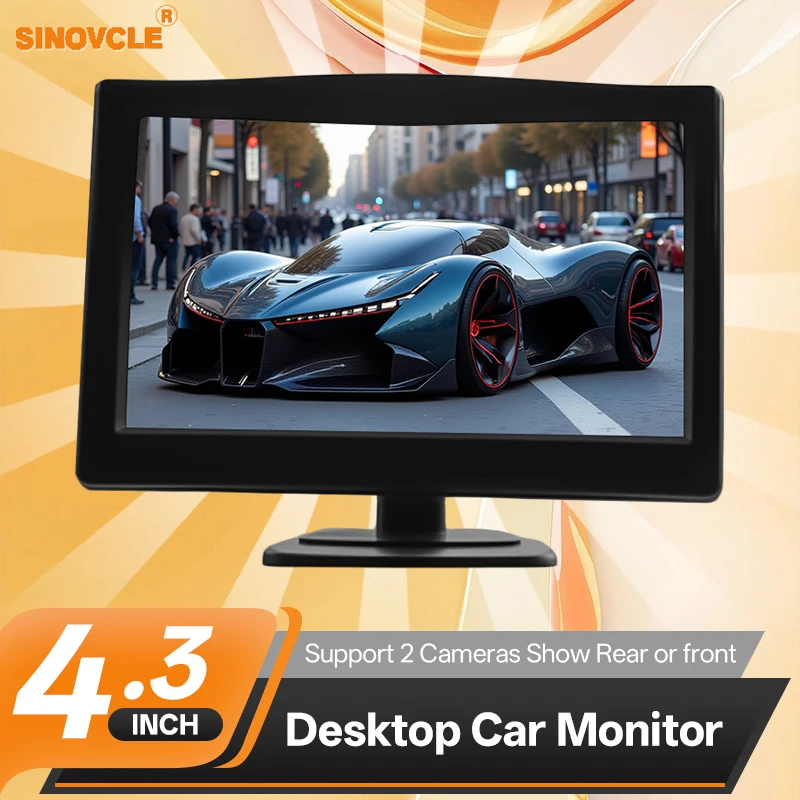 SINOVCLE 4.3inch Car Display Screen Easy to Install High-definition ...