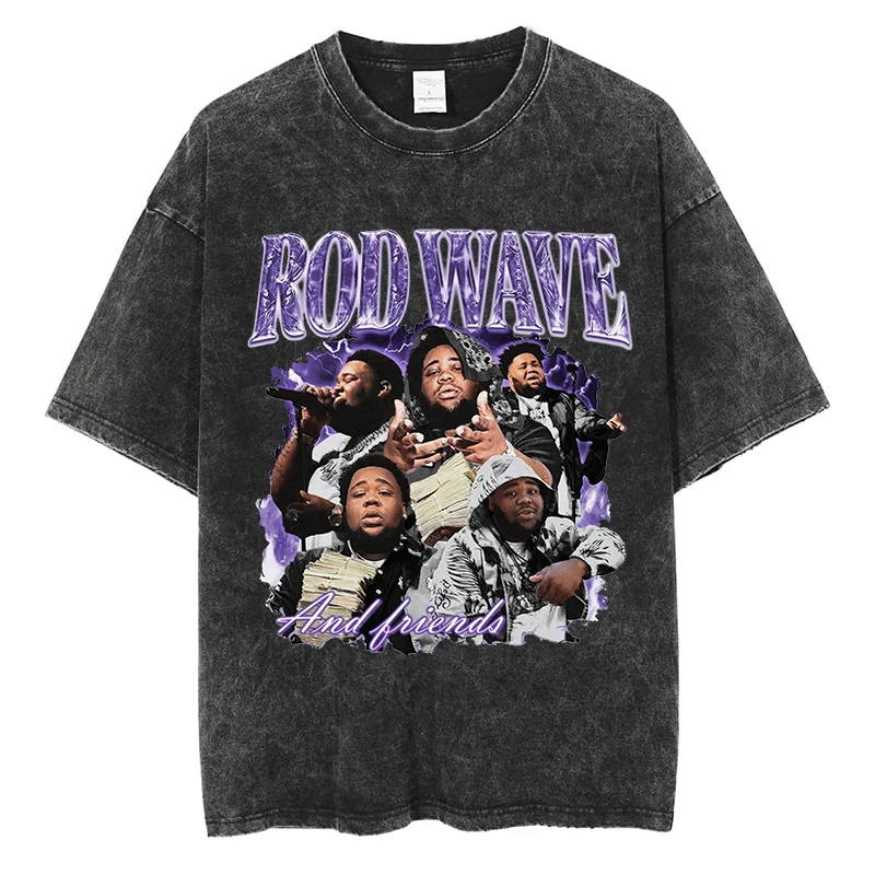 Rod-Wave-And-Friends-T-shirt-Hip-Hop-Rapper-Shirt-Quality-Cotton ...