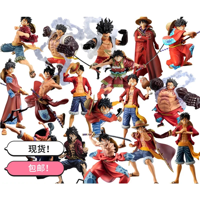 Bandai One Piece Luffy Series Multiple Action Figurine Model Luffy ...