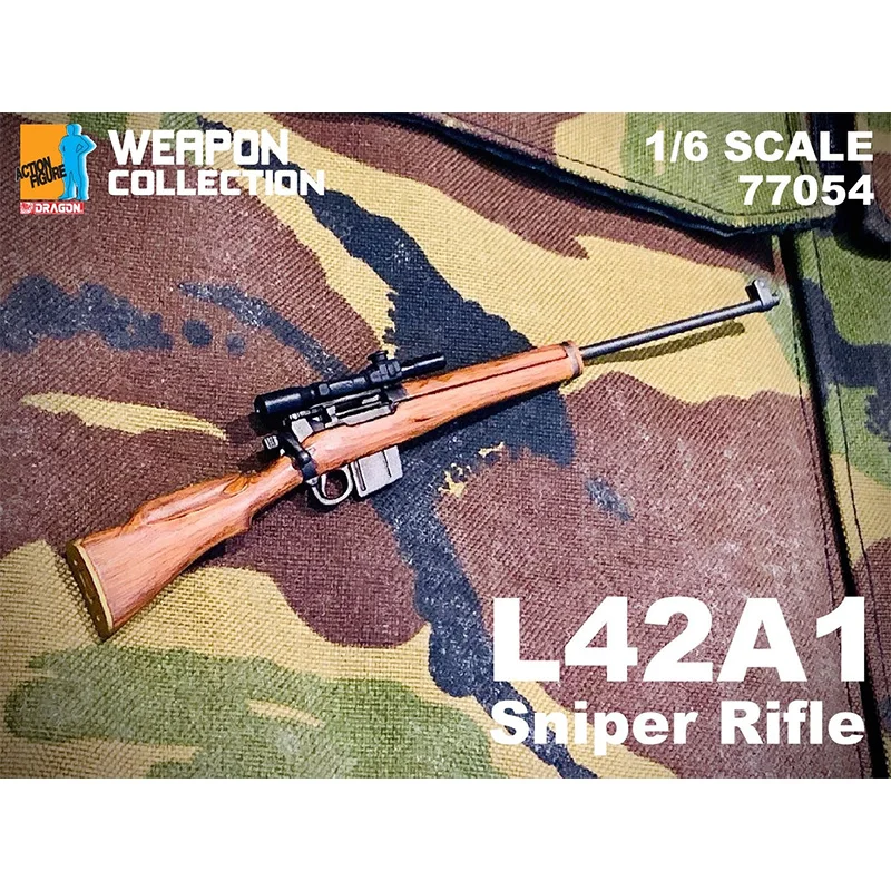 New DML 1/6 L42A1 Sniper Rifle Enfield 77054 UK Weapon Model Soldier ...