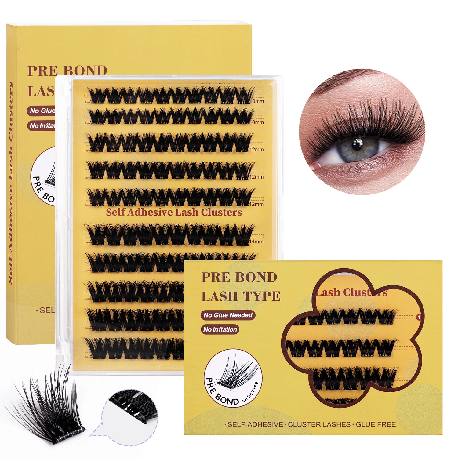 New-Self-Adhesive-False-Eyelashes-40-Pcs-Large-Capacity-Natural ...