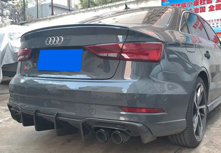 Suitable for 17-20 Audi A3 S3 Modification, Which Surrounds Lip Carbon ...
